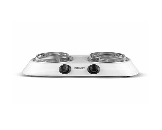 Mellerware Hotplate Double Powder Coat White Spiral Plate 2000W "Helios ...
